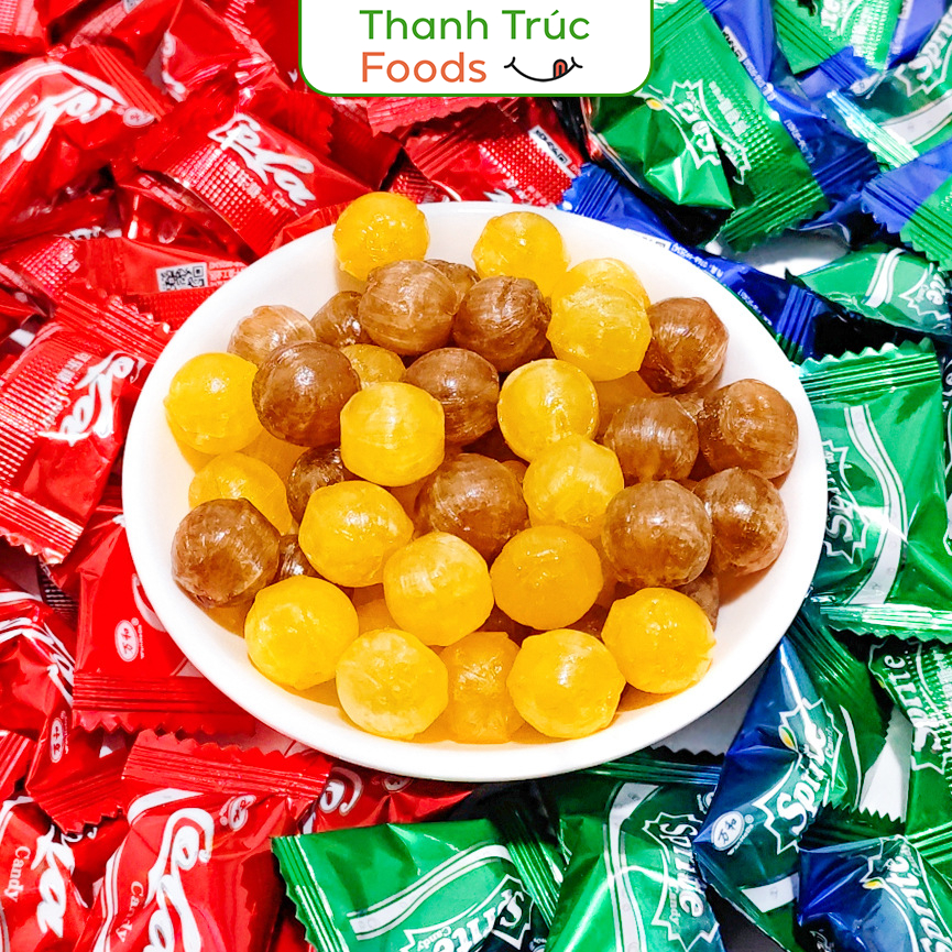 [Mix 5 Vị] Kẹo ngậm Coca-Cola, Sprite, Sting, Cà phê, Chanh tươi mát ...