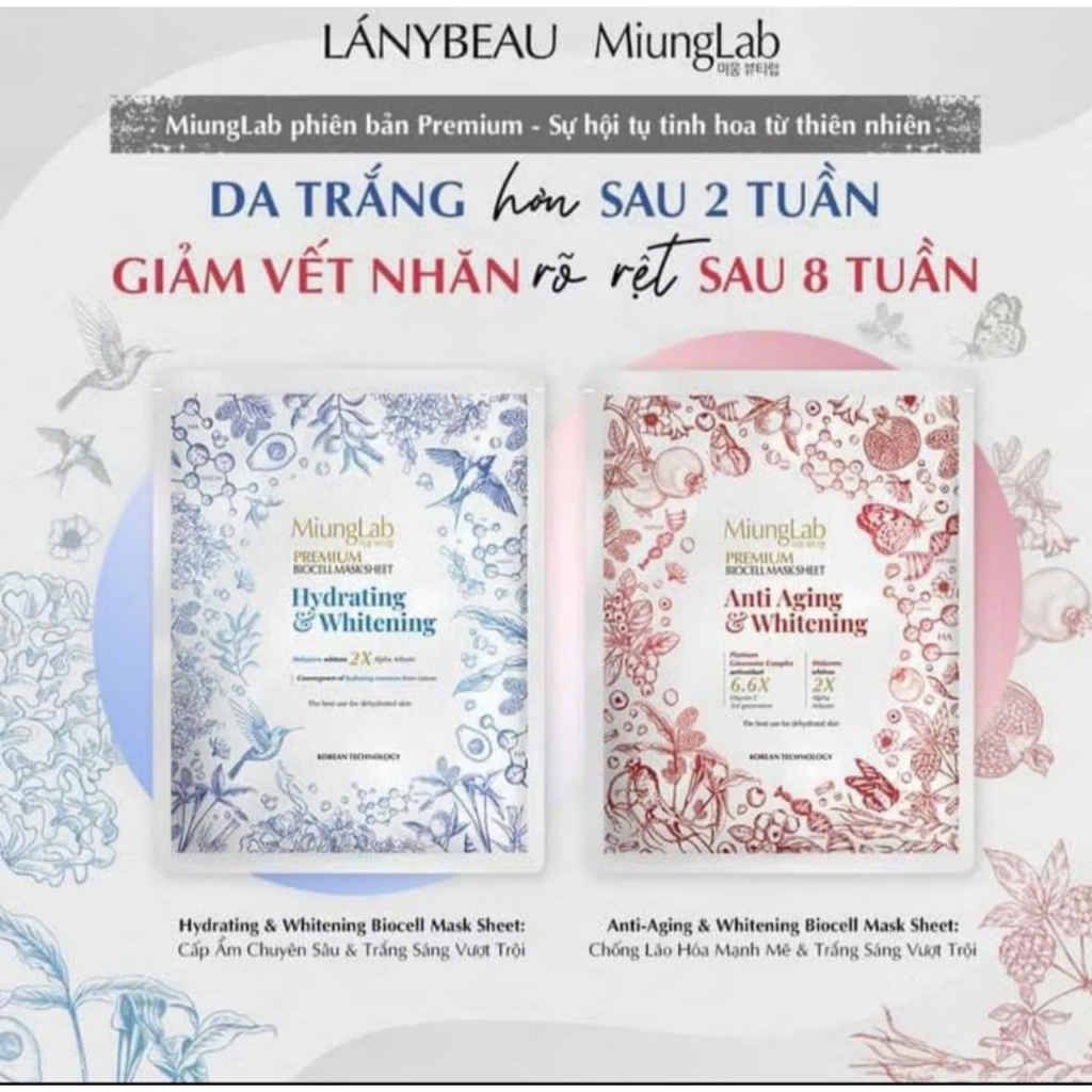 Mặt Nạ Sinh Học Dưỡng Da Cao Cấp Miung Lab Biocell Hàn Quốc, Chính Hãng ...