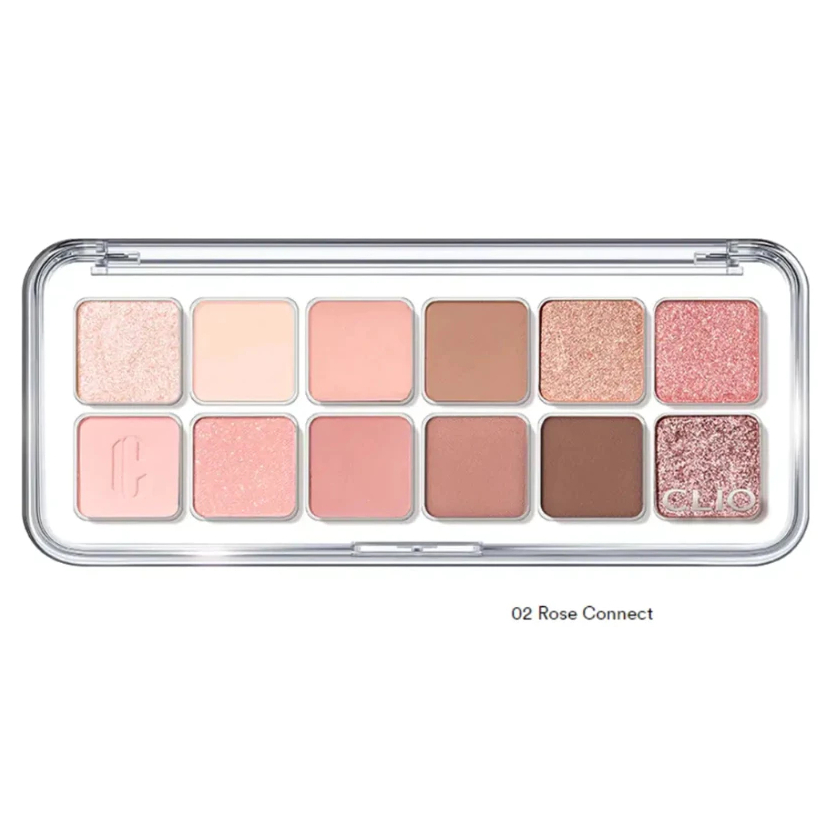 Bảng phấn mắt Clio Pro Eye Palette Air NO.02 Rose Connect - Tone hồng ...