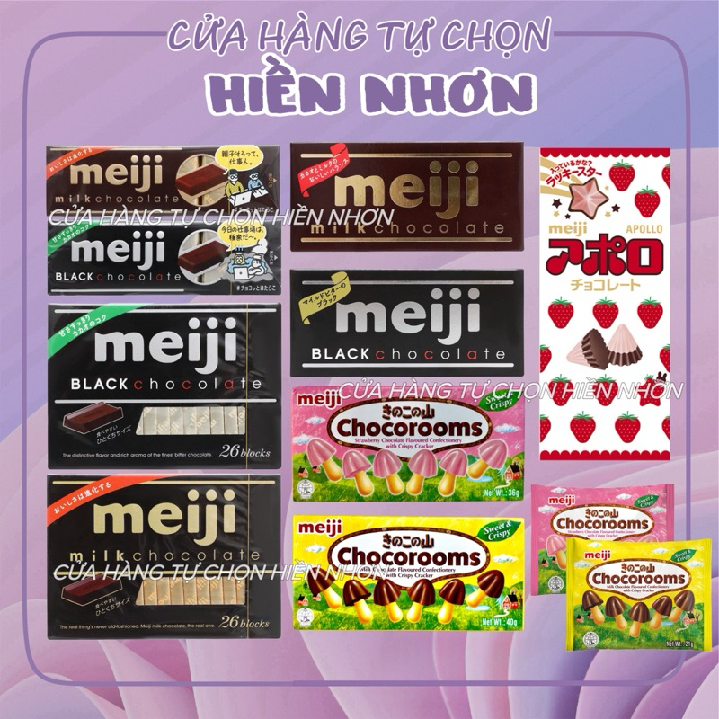[Tổng Hợp] Chocolate Meiji Nhật Bản các loại/ Meiji Chocorooms/ Meiji Apollo / Socola Meiji ...