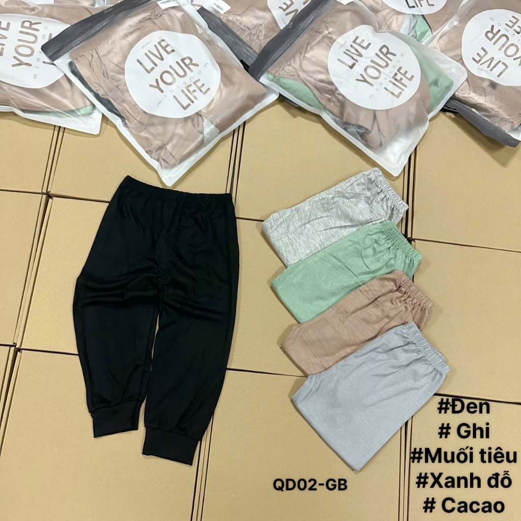 [Set 5c Màu Như Hình] Quần Dài Cho Bé Trai, Bé Gái MINKYMOM vải THUN LẠNH 8-27kg QD02 | Shopee ...