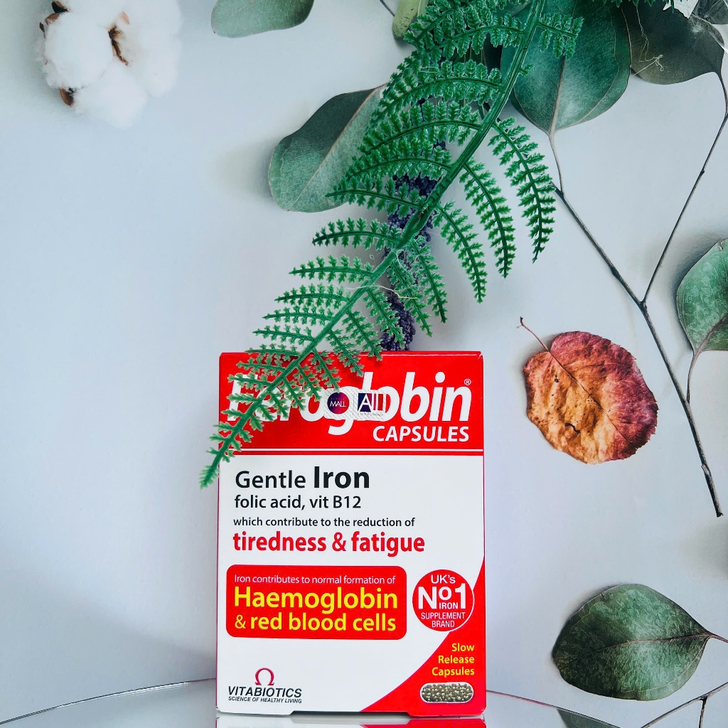 Viên uống/ Siro bổ sung sắt Vitamin Vitabiotics Feroglobin Gentle Iron ...