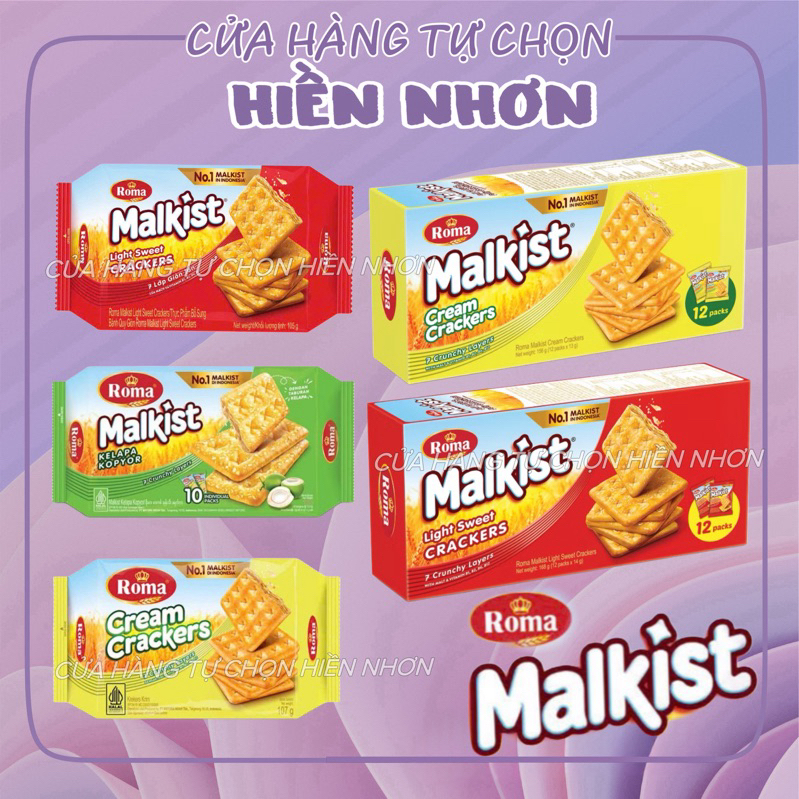 [MuaNhiềuGiáSỉ] Bánh quy Roma Malkist Dành cho người ăn kiêng | Shopee ...