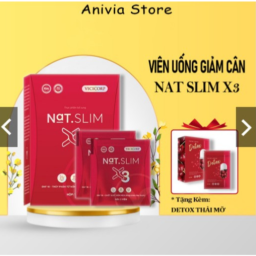 Giảm Cân NAT SLIM X3 Vicicorp - Giúp Giảm Cân An Toàn Hiệu Qủa 2-3kg sau 15 ngày sử dụng ...