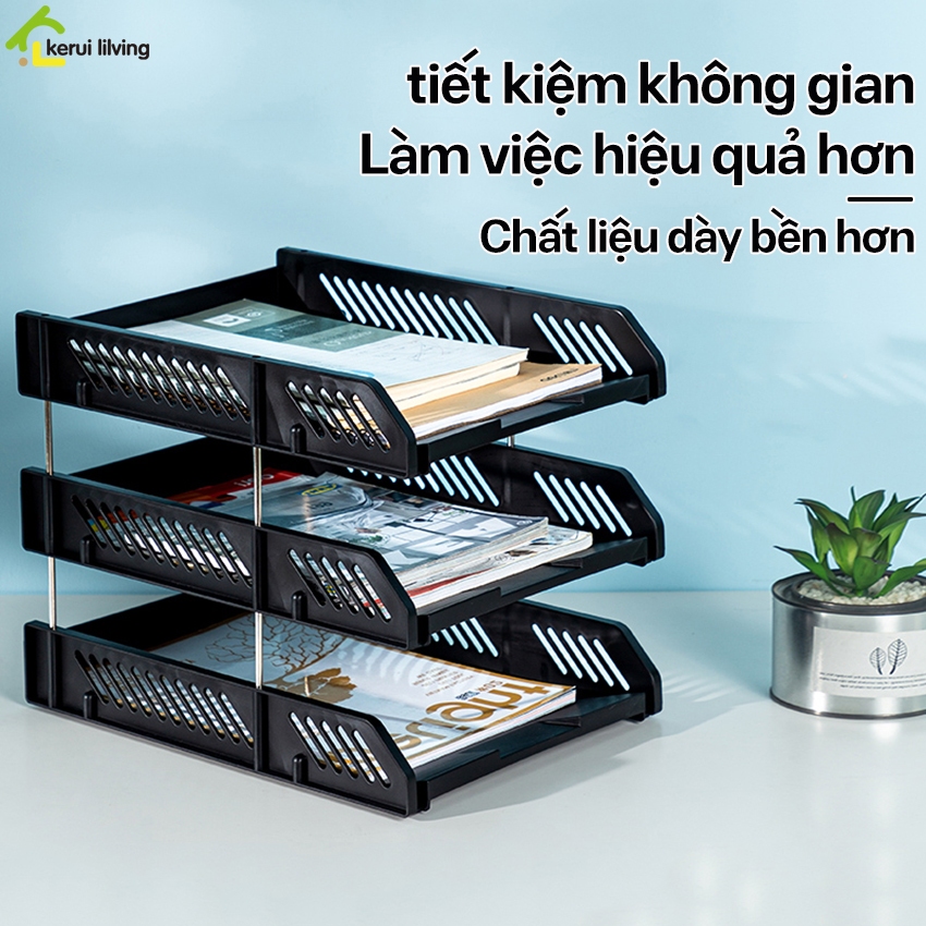 Kệ lưu trữ tài liệu 3 tầng AISHA, Giá đựng tài liệu A4, Kệ sắp xếp tài ...