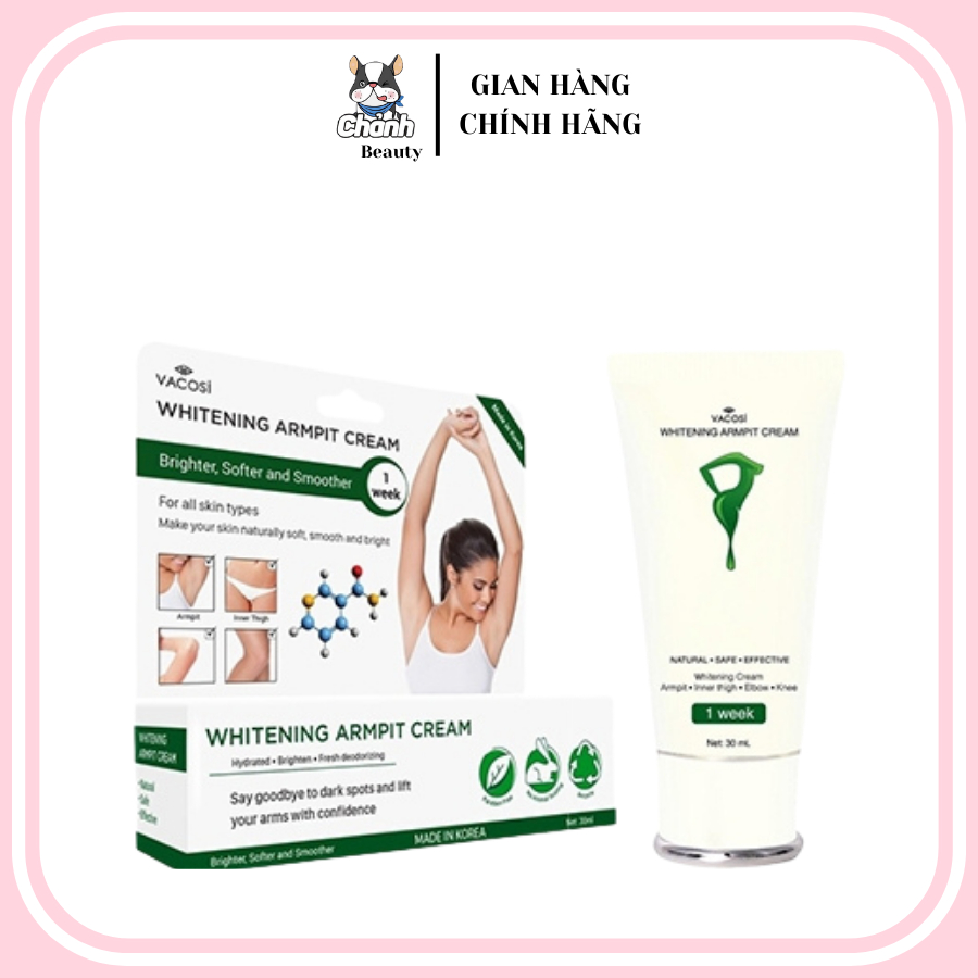 Kem Giảm Thâm Nách Vacosi Whitening Armpit Cream 30ml | Shopee Việt Nam