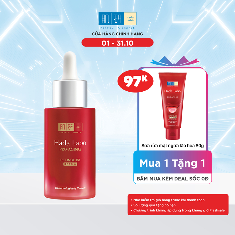 Serum cải thiện lão hóa Hada Labo Pro-Aging Retinol B3 Serum 30ml ...
