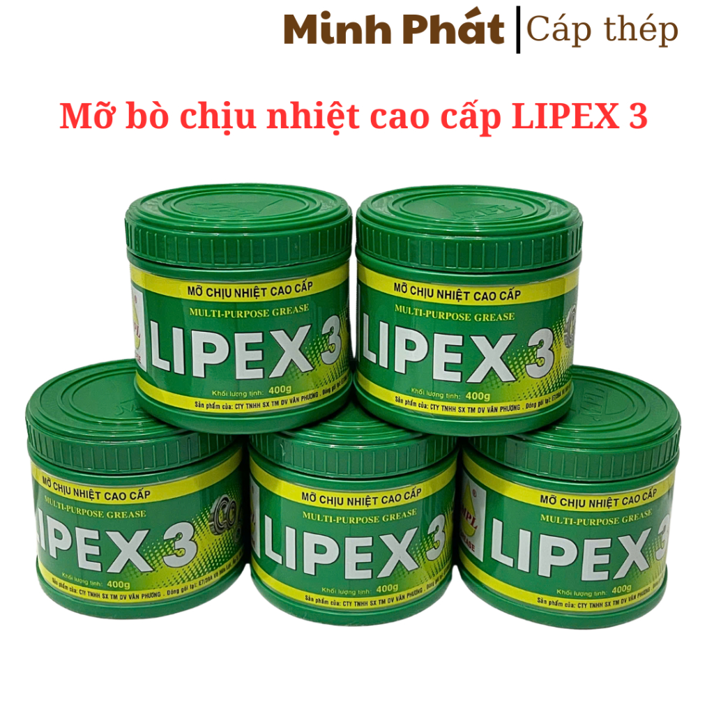 MỠ BÒ CHỊU NHIỆT LIPEX 3, Hàng chính hãng - Chất lượng cao | Shopee ...