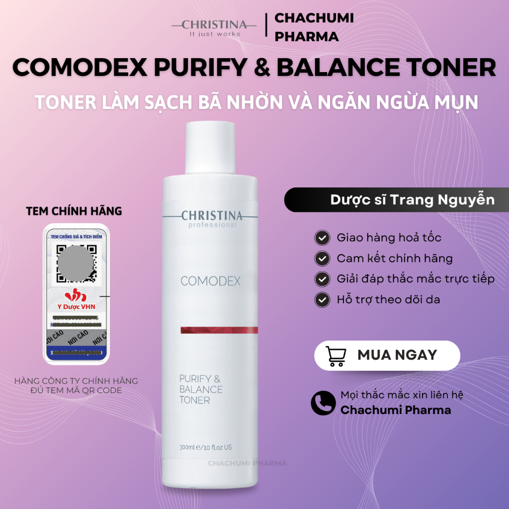 Toner Christina Comodex Purify & Balance Làm Sạch Bã Nhờn Và Ngăn Ngừa ...