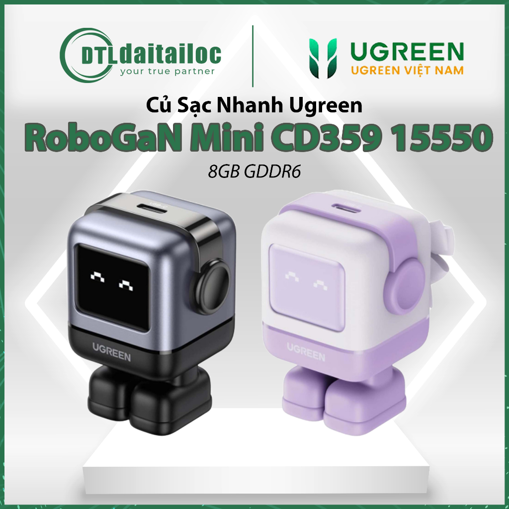 Củ Sạc Nhanh Ugreen RoboGaN Mini CD359 15550 25036 USB-C 30W - Hàng ...