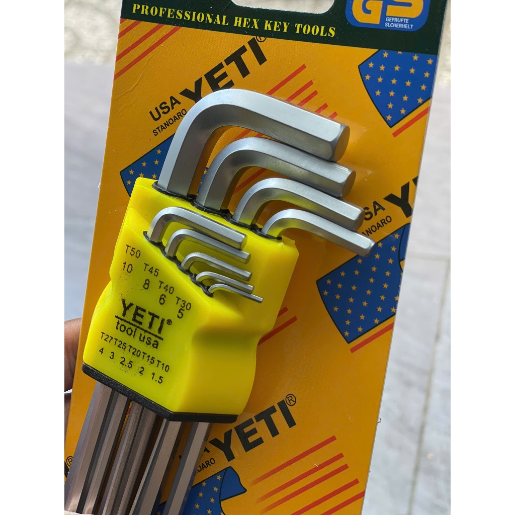 Bộ Lục Giác Bi 9Pcs YETL Cao Cấp Thép Siêu Cứng CR-V | Shopee Việt Nam