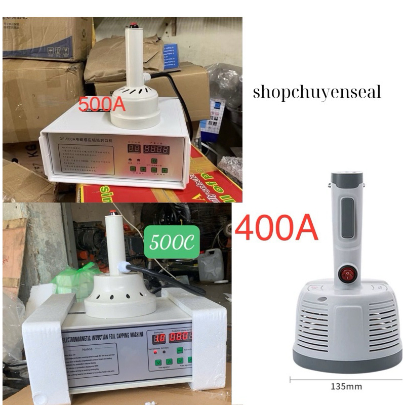 Máy seal màng nhôm, máy dán màng nhôm nhiệt, máy seal 500A, máy seal ...