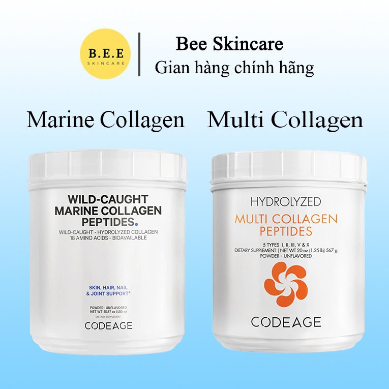 [Hàng chính hãng] Bột Collagen Code Age Marine Collagen Peptides 450g ...