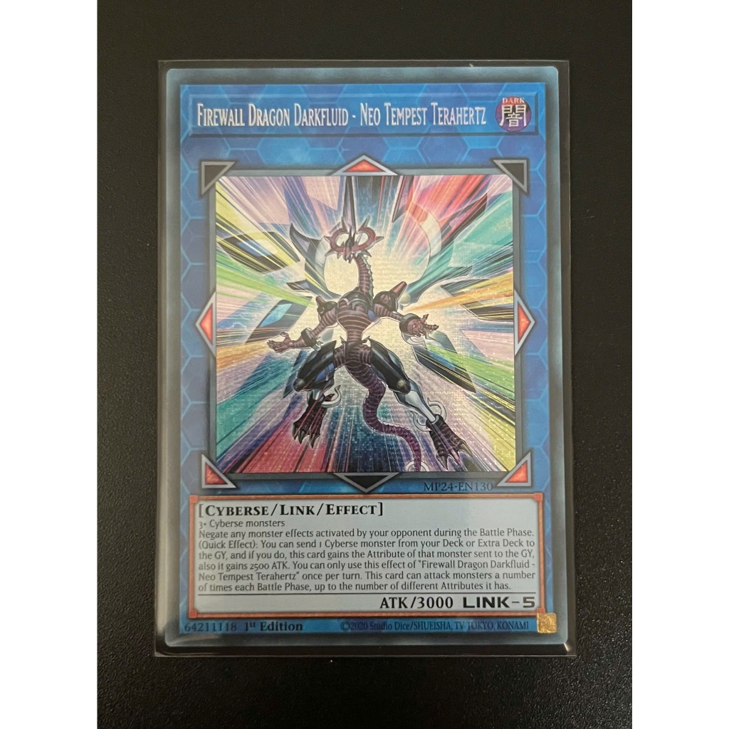 [Thẻ bài Yugioh] - [TCG-UK] - MP24-EN130 - Firewall Dragon Darkfluid - Neo Tempest Terahertz ...
