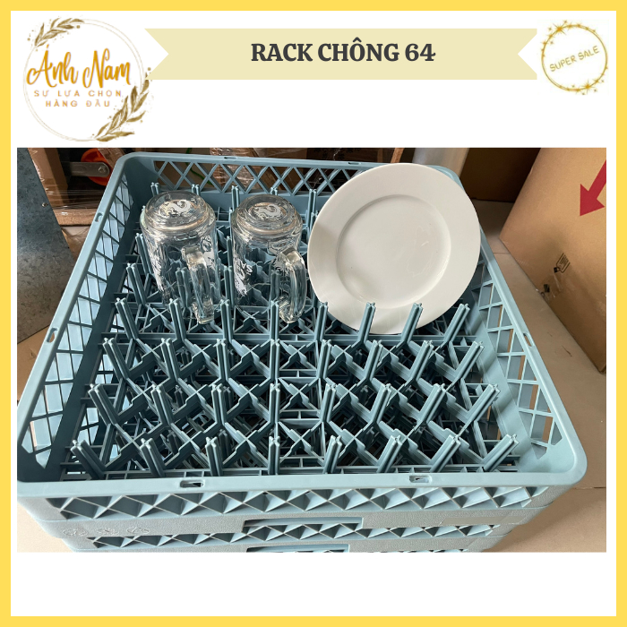 Rack Nhựa Chông 64 GX065 Dùng Cho Máy Rửa Chén Công Nghiệp | Shopee ...