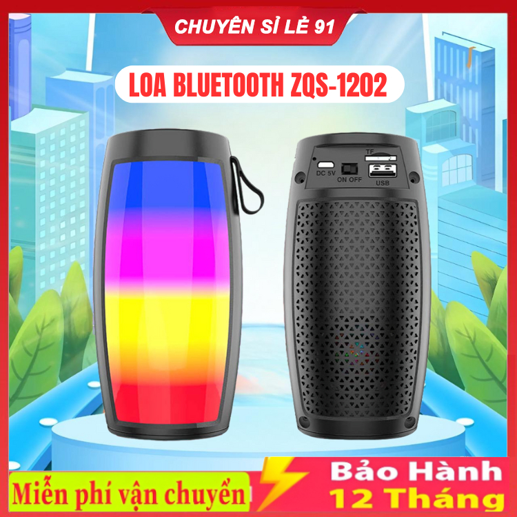LOA BLUETOOTH ZQS1202 / A005 ĐÈN LED NHÁY THEO NHẠC , CÓ KHE THẺ NHỚ | Shopee Việt Nam