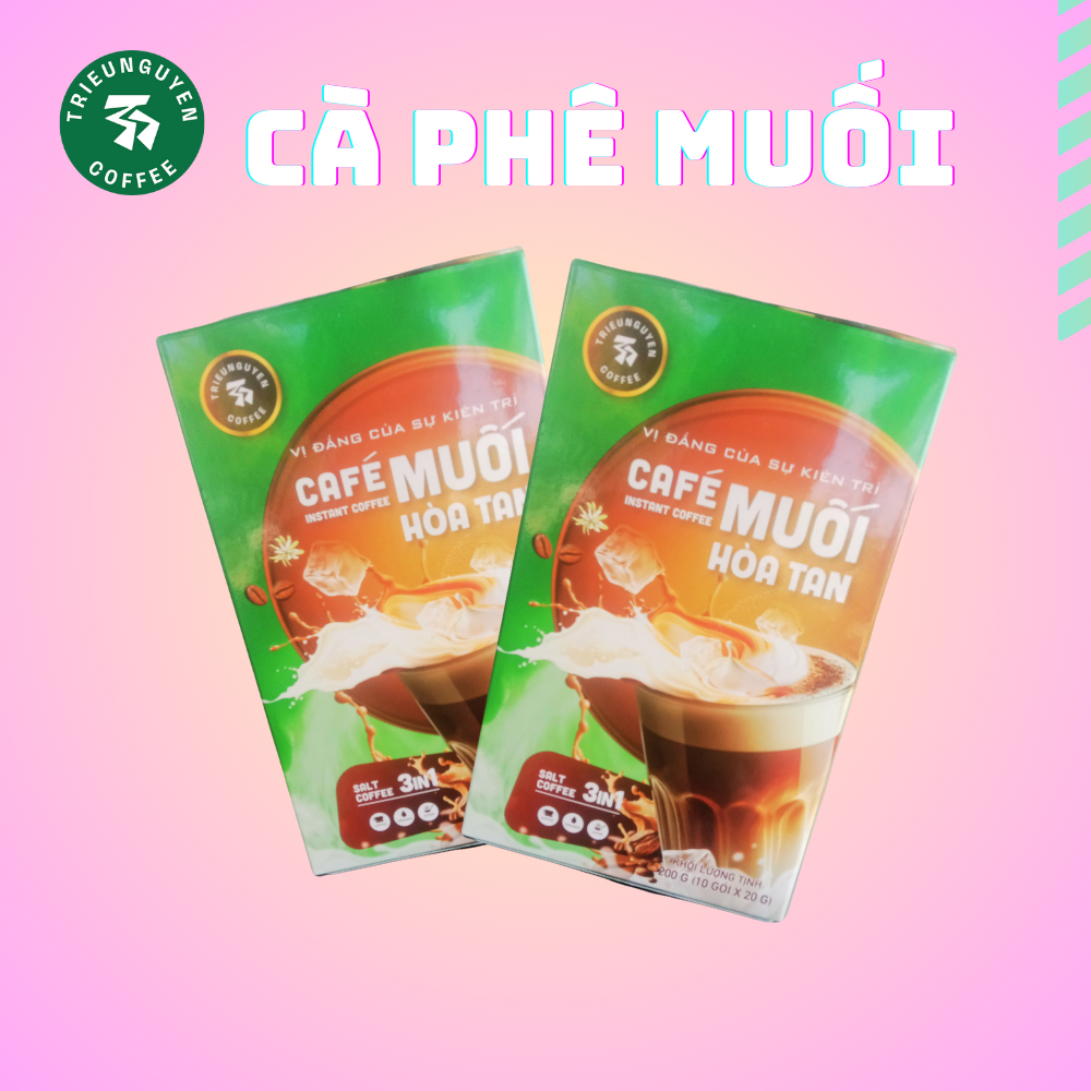 Cà Phê Muối Hoà Tan Cafe Phê Gói Uống Liền Triều Nguyên Coffee | Shopee ...
