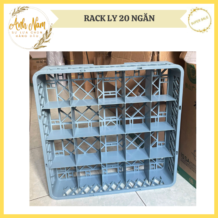 Rack Nhựa Đựng Ly 20 Ngăn GX020A Dùng Cho Máy Rửa Chén Công Nghiệp ...