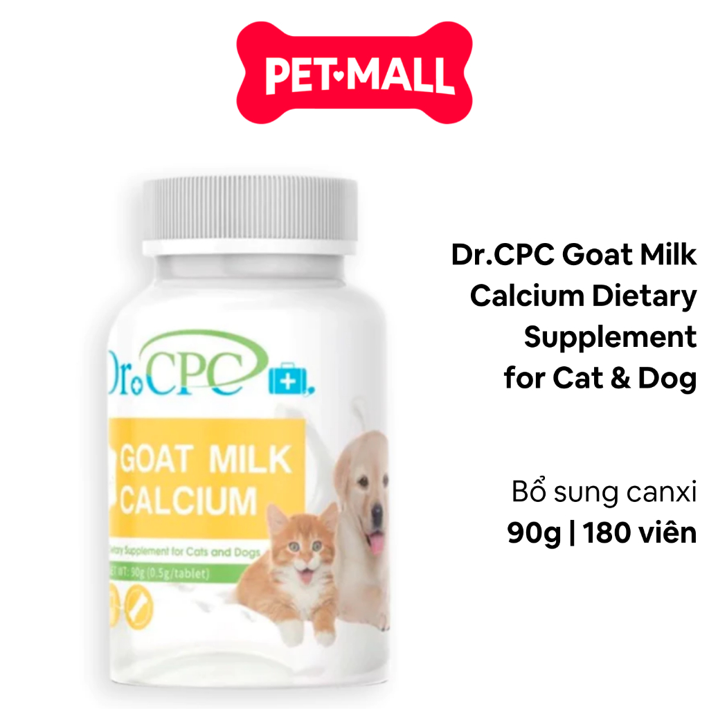 Viên canxi Dr.CPC Goat Milk Calcium Dietary Supplement for Cats & Dogs ...