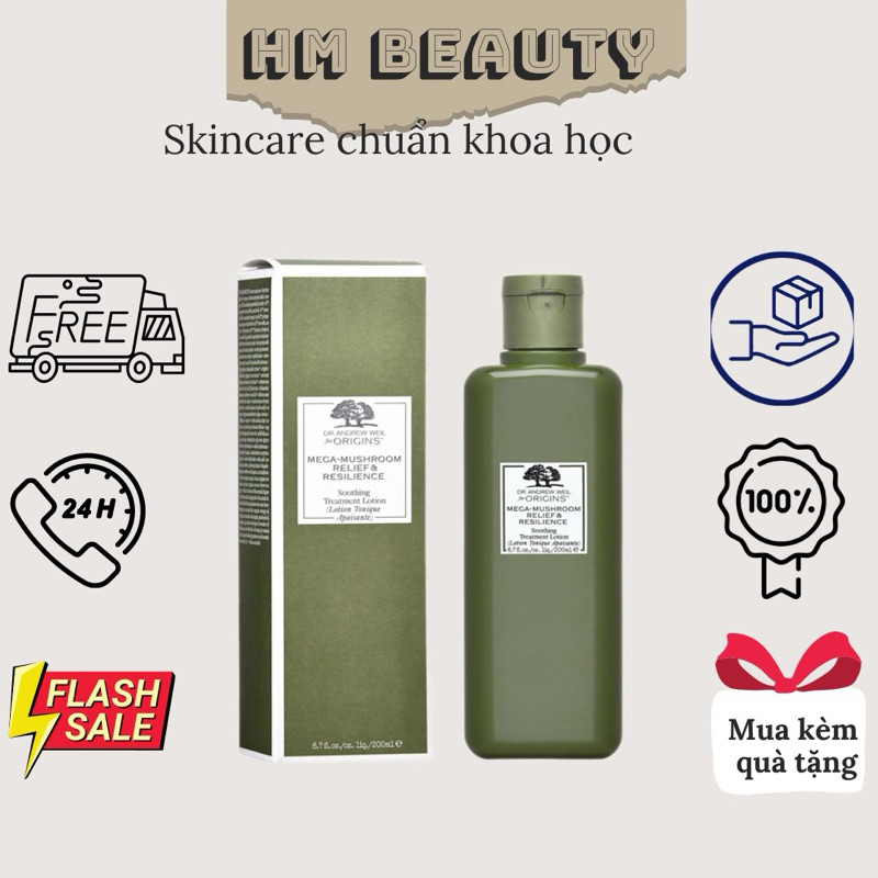 Toner Nấm ORIGINS MEGA-MUSHROOM RELIEF & RESILIENCE phục hồi da 200ml ...