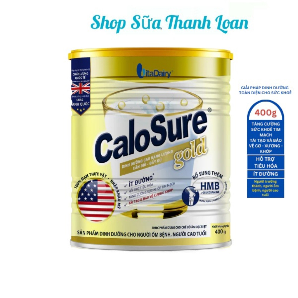 [HSD T2-2026] COMBO 6 LON Calosure Gold Ít đường 400g - VitaDairy ...