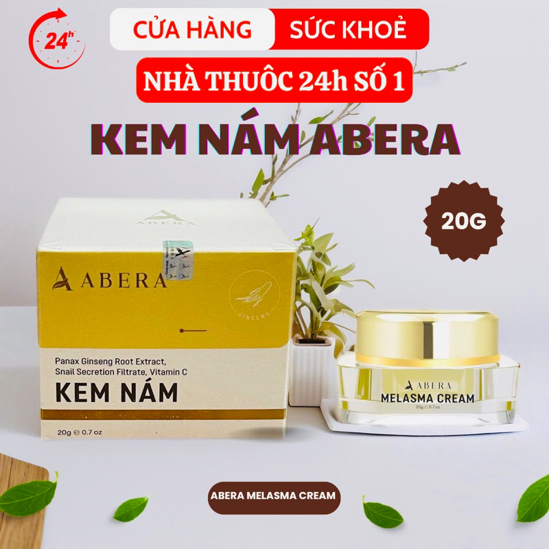 Kem Nám Abera - Abera Melasma 20g Hỗ Trợ Xoá Nám Da, Tàn Nhang, Đồi Mồi, Chống Lão Hoá, Dưỡng Ẩm ...