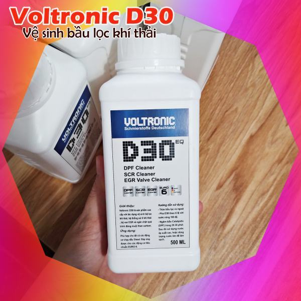 Dung dịch D30 Voltronic vệ sinh bầu lọc khí thải động cơ diesel tại nhà hiệu quả ( chai 500ml ...