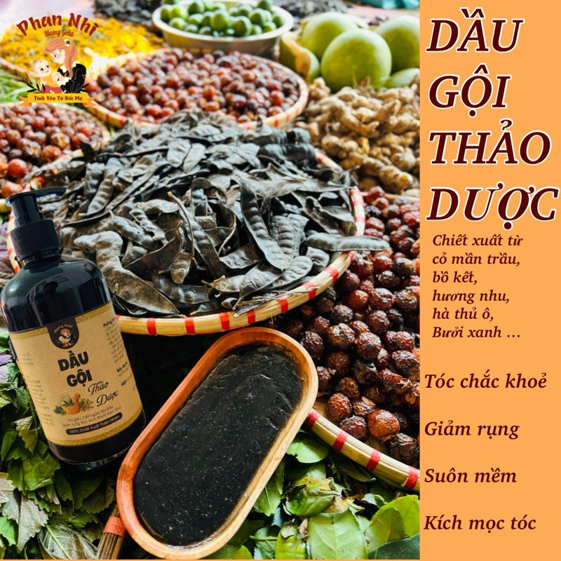 DẦU GỘI BỒ KẾT THẢO DƯỢC • MAMY GOLD • GIẢM RỤNG, MỌC TÓC • CHAI 500ML ...