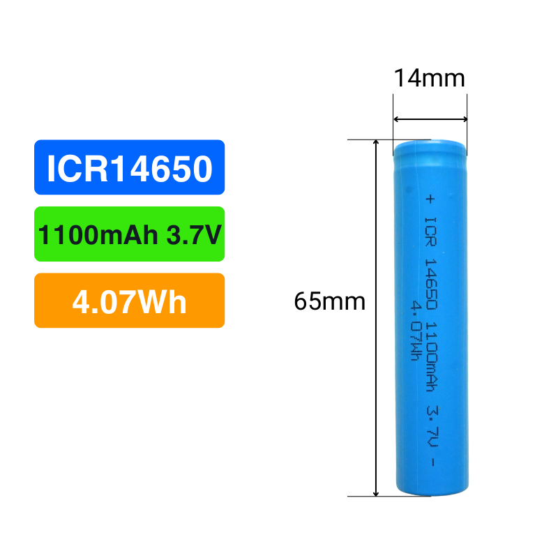 Pin sạc 14650 3.7V 1100mAh ICR14650 1 viên | Shopee Việt Nam