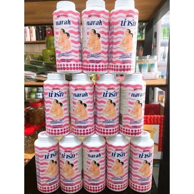Phấn rôm 1 LỌ em bé Narak Thái Lan chai 25g. | Shopee Việt Nam