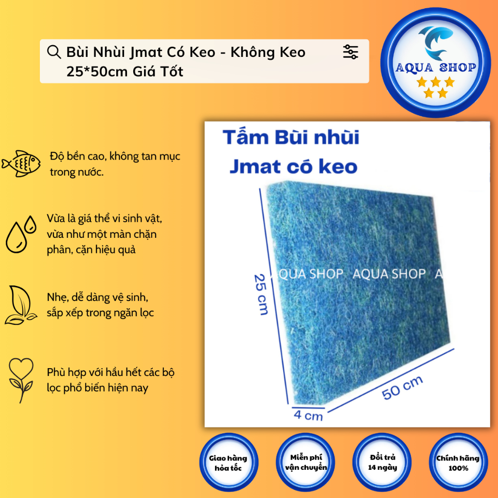 Bùi Nhùi Jmat Có Keo 25*50cm Giá Tốt | Shopee Việt Nam