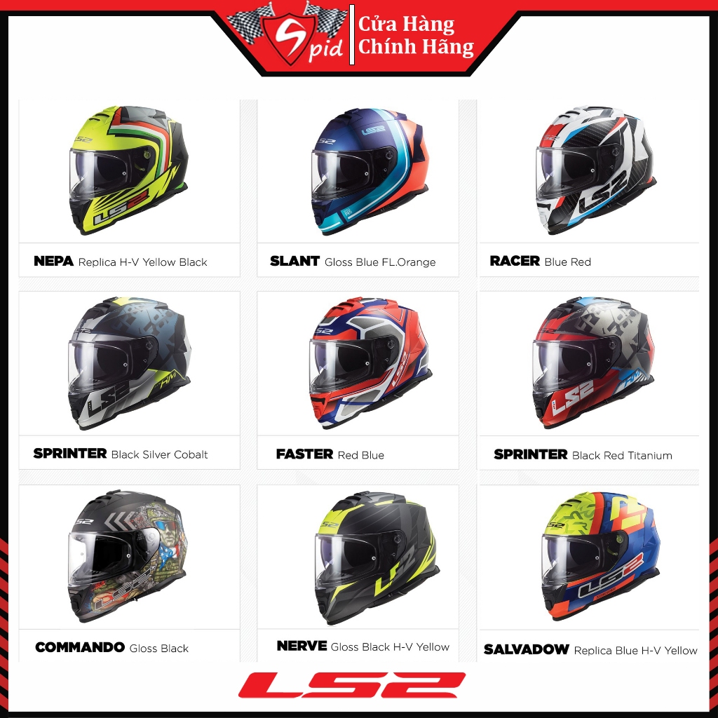 [LS2 CHÍNH HÃNG] [Tặng kèm Pinlock] Mũ bảo hiểm LS2 FF800 STORM (Màu ...
