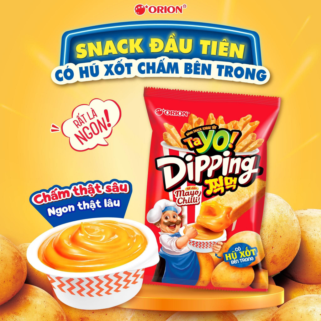 Bánh snack khoai tây Tayo Dipping - Mayo Chilli Sauce gói 75g | Shopee ...