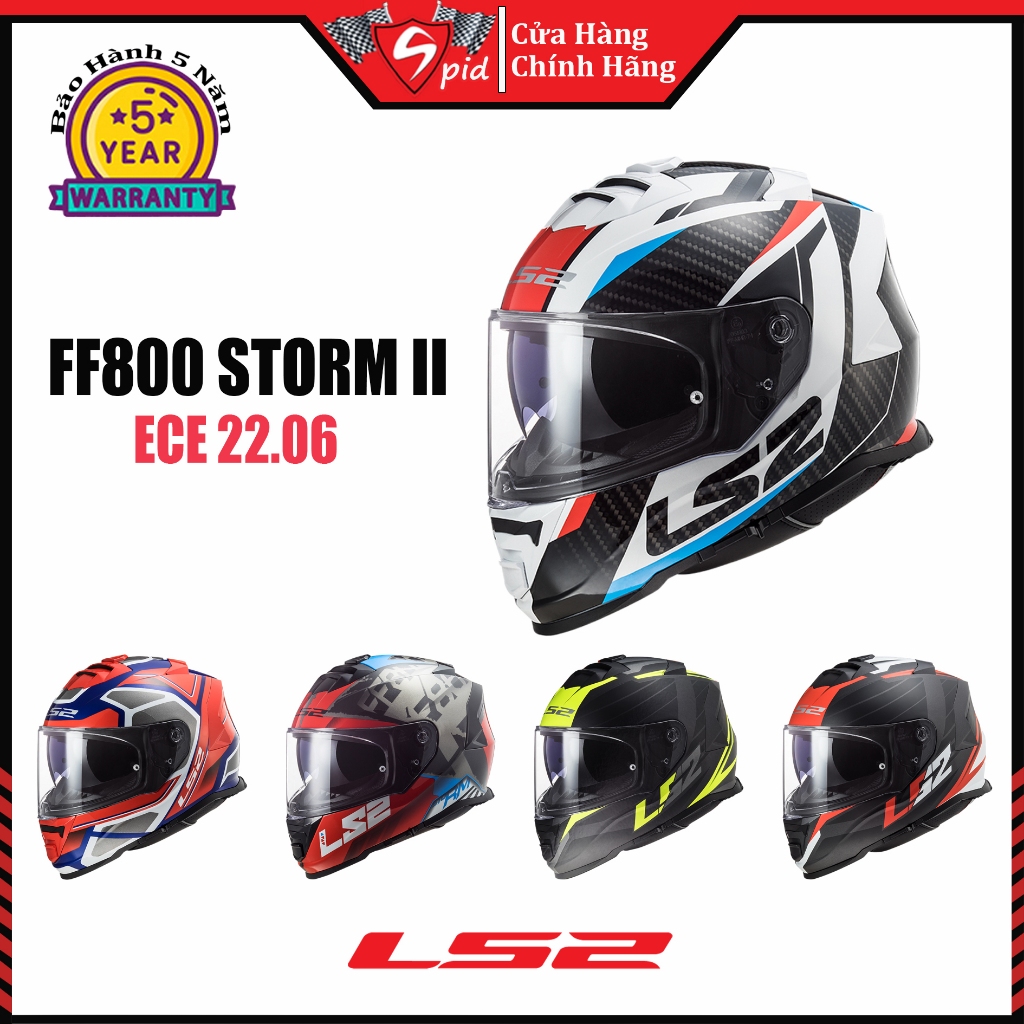 [LS2 CHÍNH HÃNG] [Tặng kèm Pinlock] Mũ bảo hiểm LS2 FF800 STORM II (Tem ...