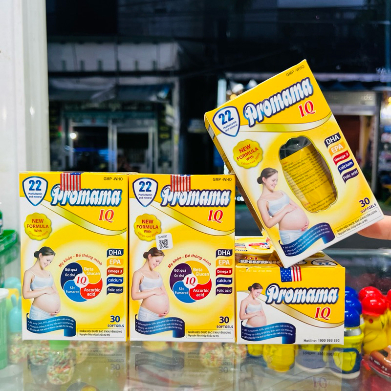 Viên uống bổ sung Sắt và Vitamin tổng hợp Promama- DHA , Lọ 30 Viên ...
