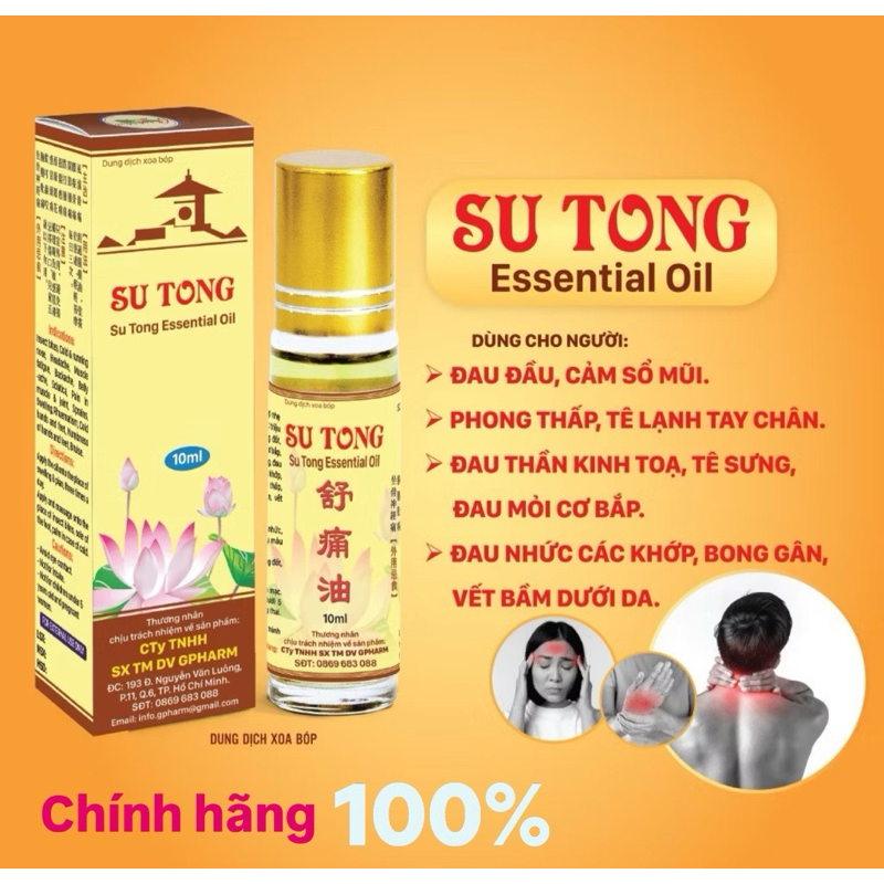 [Chính Hãng] Lốc 6 chai dầu Sutong (10ml x6) | Shopee Việt Nam