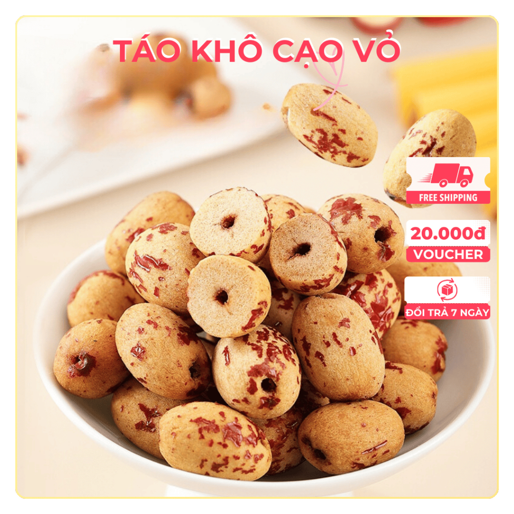 [Mềm ngon] Combo 5 gói Táo đỏ tân cương/Táo đỏ bóc vỏ và không hạt/chà ...