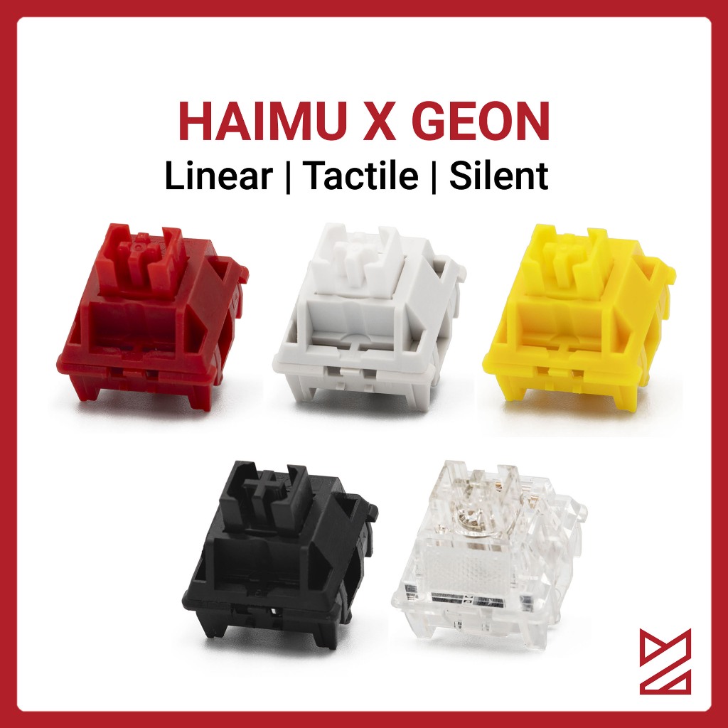 Switch HG Black, White, Red, Yellow, Clear [Haimu x Geon] - Công tắc bàn phím cơ | Shopee Việt Nam
