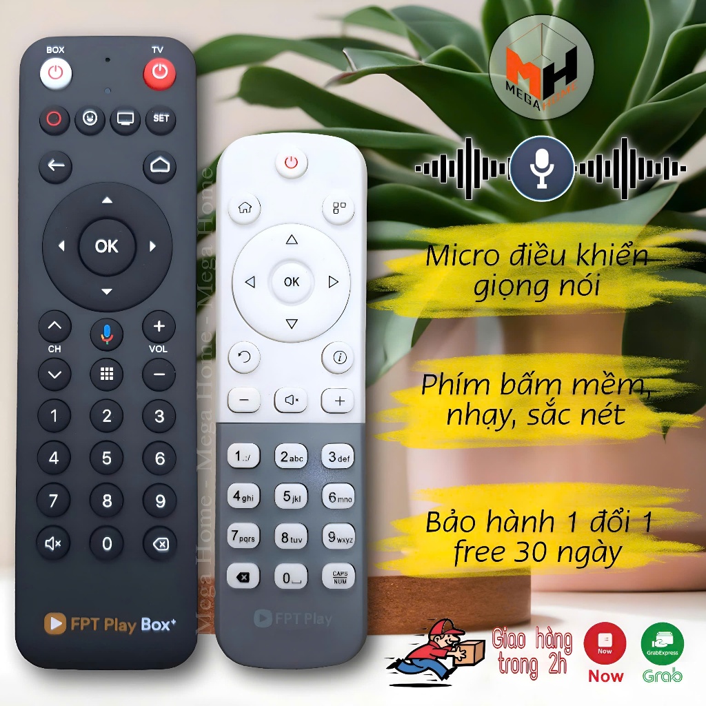 Điều khiển đầu thu FPT giọng nói &không giọng nói, remote giọng nói FPT ...