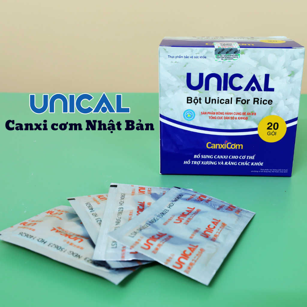 [Thêm 2 gói mỗi hộp] Canxi cơm Nhật Bản- Unical for rice | Shopee Việt Nam