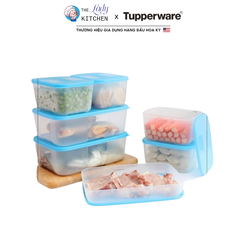 Combo 7 hộp trữ đông Tupperware Freezermate Fit Set, Bộ hộp chính hãng ...