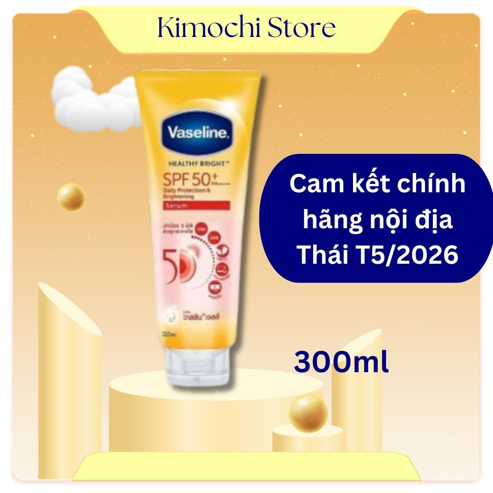 Kem chống nắng body Vaseline 50X SPF 50 PA++Thái Lan mẫu mới nhất bật tone da hồng hào 300ml ...