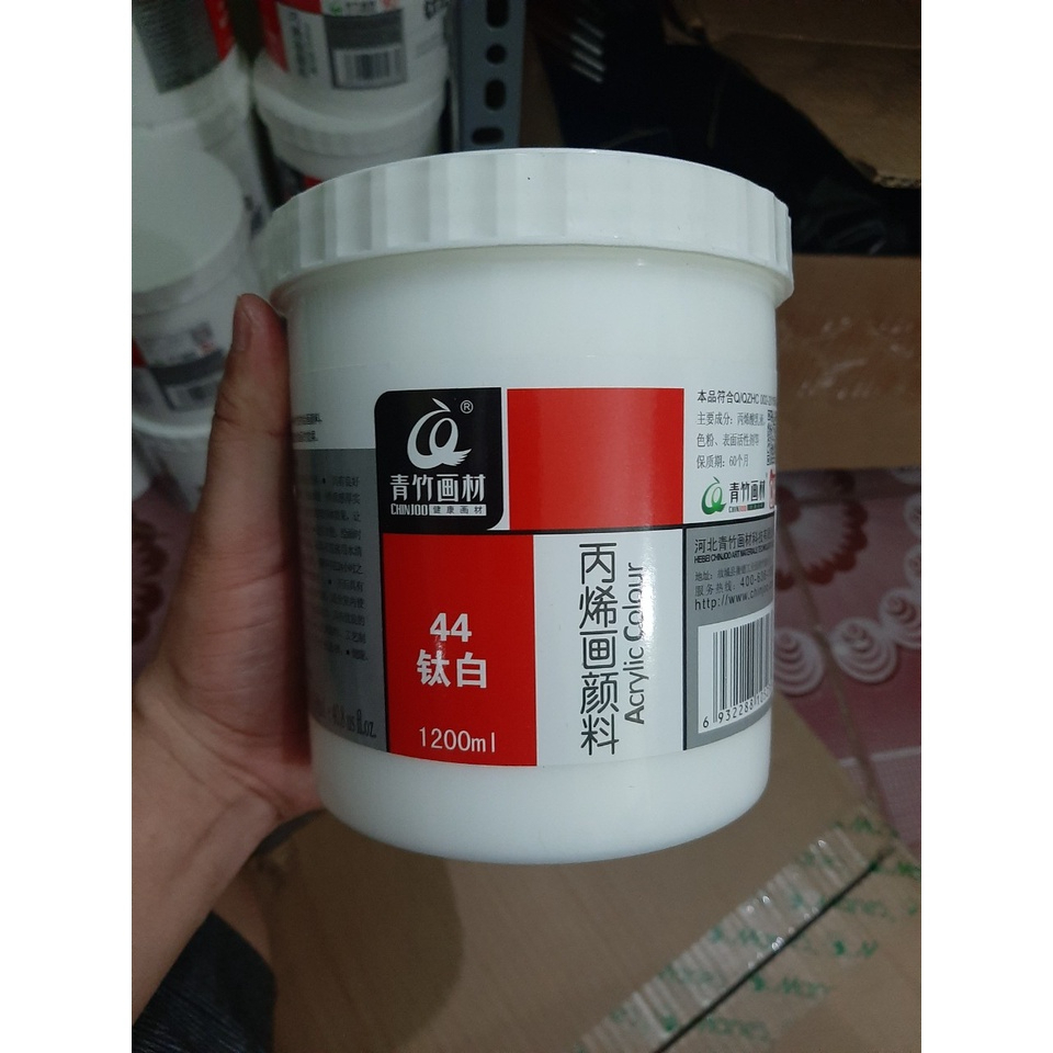 Màu trắng Acrylic to -1200ml | Shopee Việt Nam