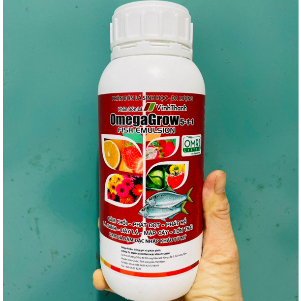 PHÂN BÓN LÁ ĐẠM CÁ - OMEGA-GROW 5-1-1, VĨNH THẠNH | Shopee Việt Nam