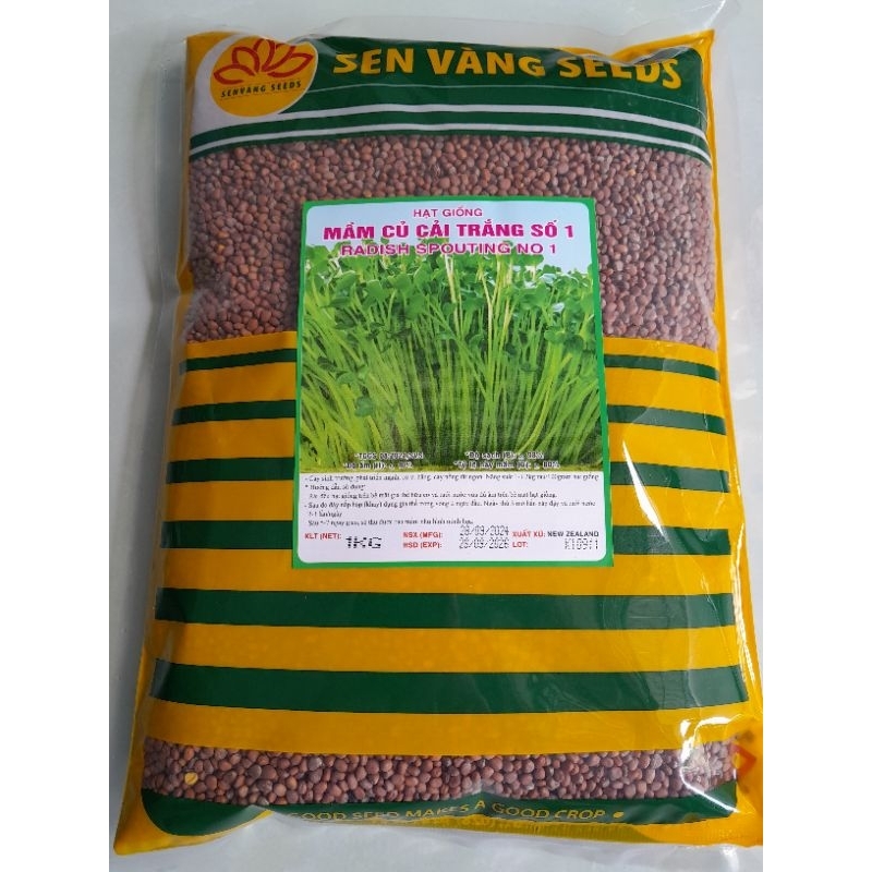 GÓI 1 KÍ HẠT GIỐNG MẦM CỦ CẢI TRẮNG SỐ 1 NEW ZEALAND | Shopee Việt Nam