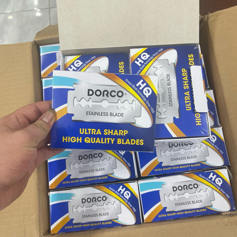 Dao lam dorco 1 vỷ 100 lưỡi hàng chính hãng có tem chống hàng giả.hàng ...