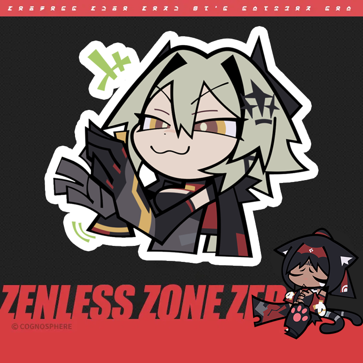 Sticker Zenless Zone Zero dạo bước Ridu - Hình dán Caesar, Burnice ...