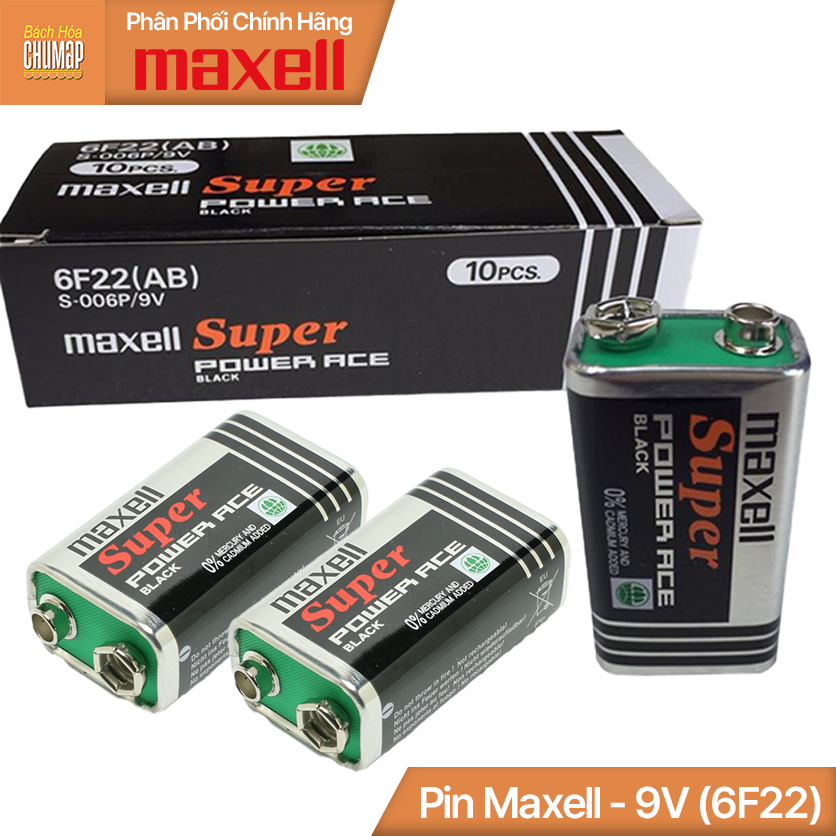 Pin Maxell 9V (6F22) - Chính Hãng | Shopee Việt Nam