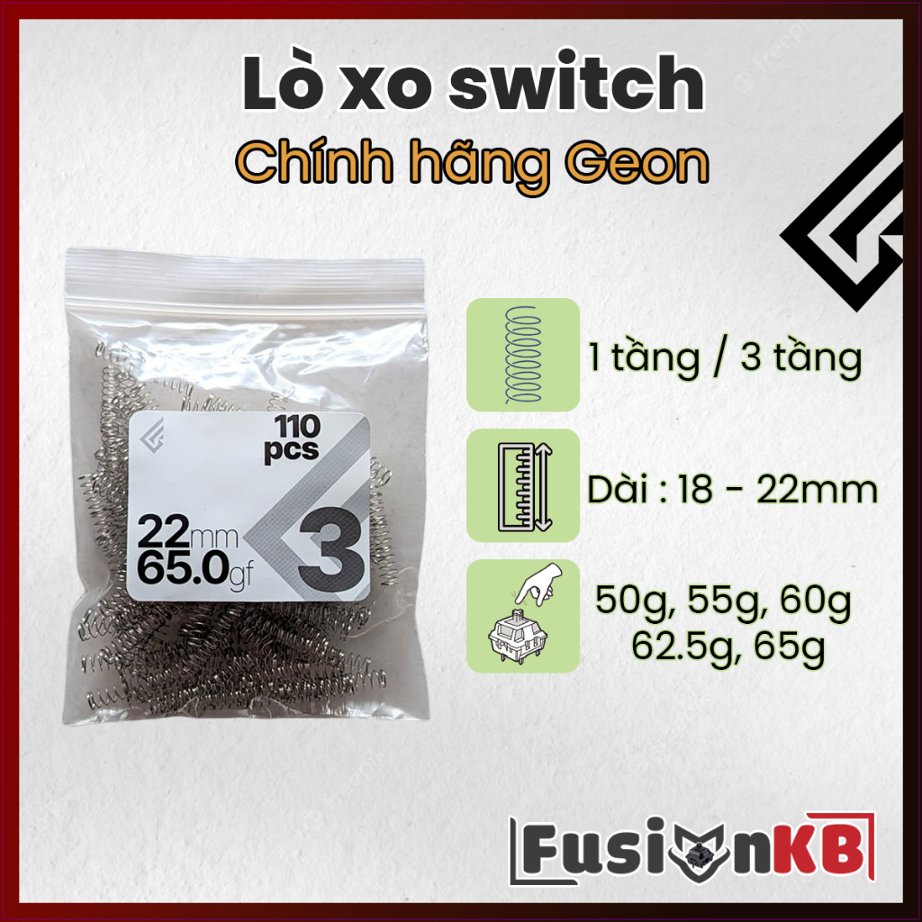 Lò xo Geon | Geon Springs | Lò xo 3 tầng | TX Long | TX XL | 55gr ...