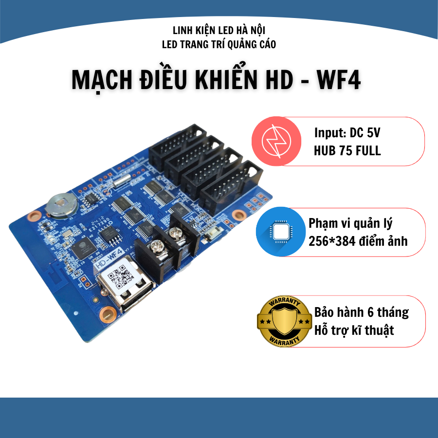 Mạch điều khiển led ma trận full màu HD-WF4 (WiFi) | Shopee Việt Nam